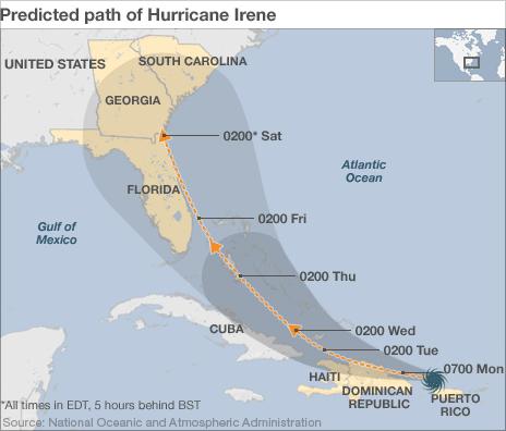 Hurricane Irene Headed for Haiti and Dominican Republic | World News ...