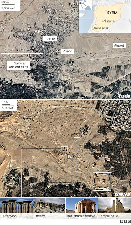 print:Palmyra: Syrian government forces 'retake citadel' | World News ...